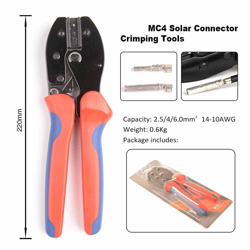 Solar MC4 Crimping Tool for 2.5/4/6mm² Solar MC4 Connector and PV Cable Installation