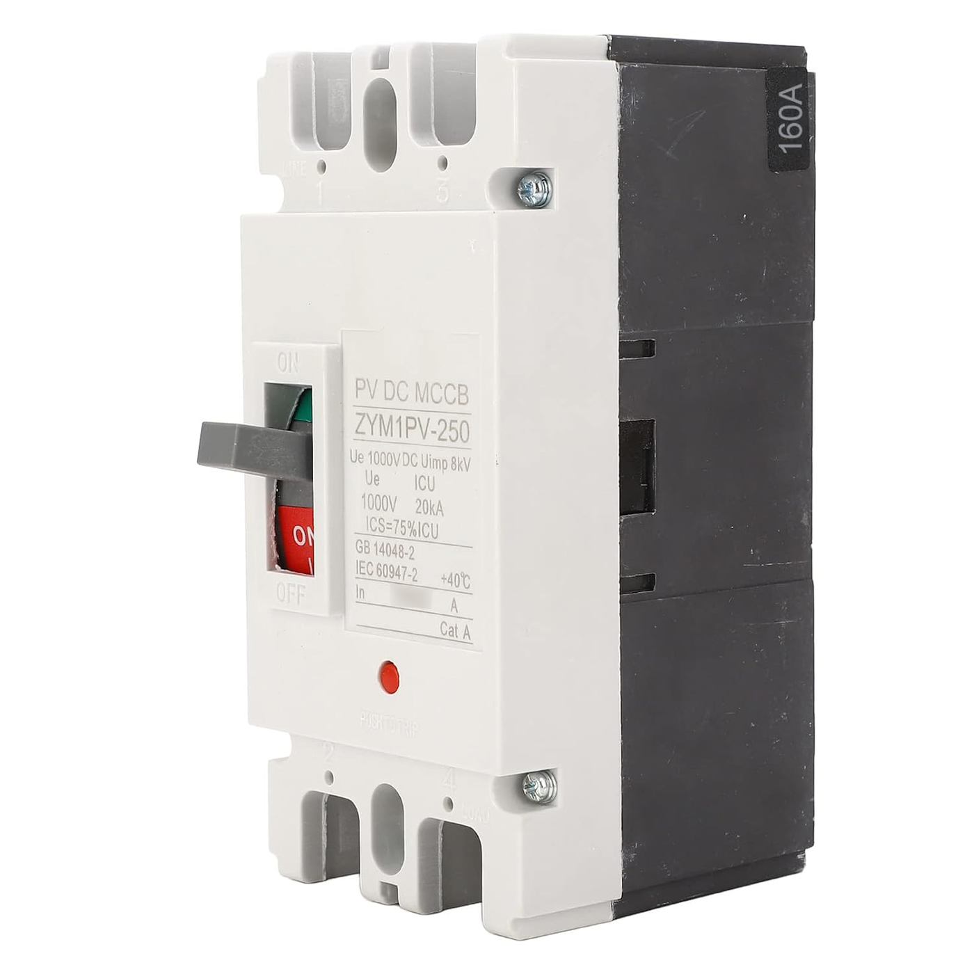 DC Circuit Breaker 2Pole 1000V 120A - MCCB Circuit Breaker for high ...