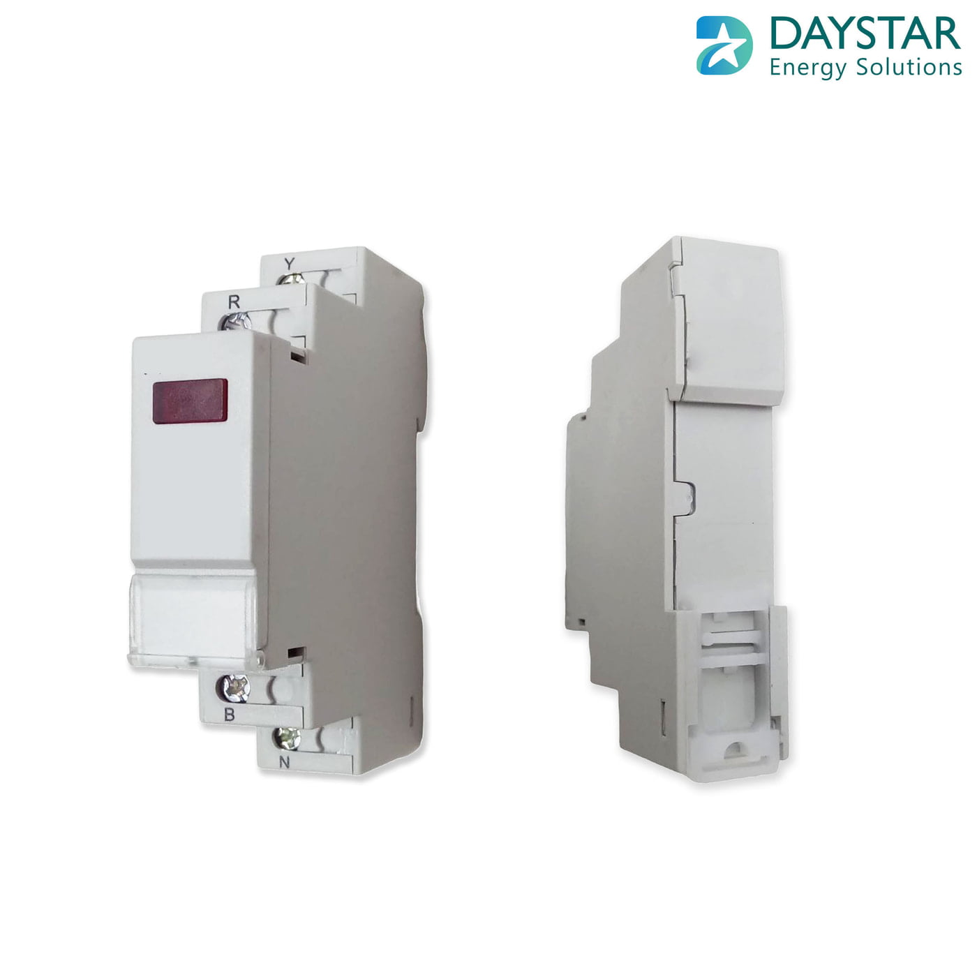 Single Phase LED Indicator Light-Compact 17.5 mm Wide-Integrated Front ...