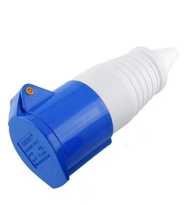 16A/3Pin Industrial Socket straight type | Single Phase (only socket)