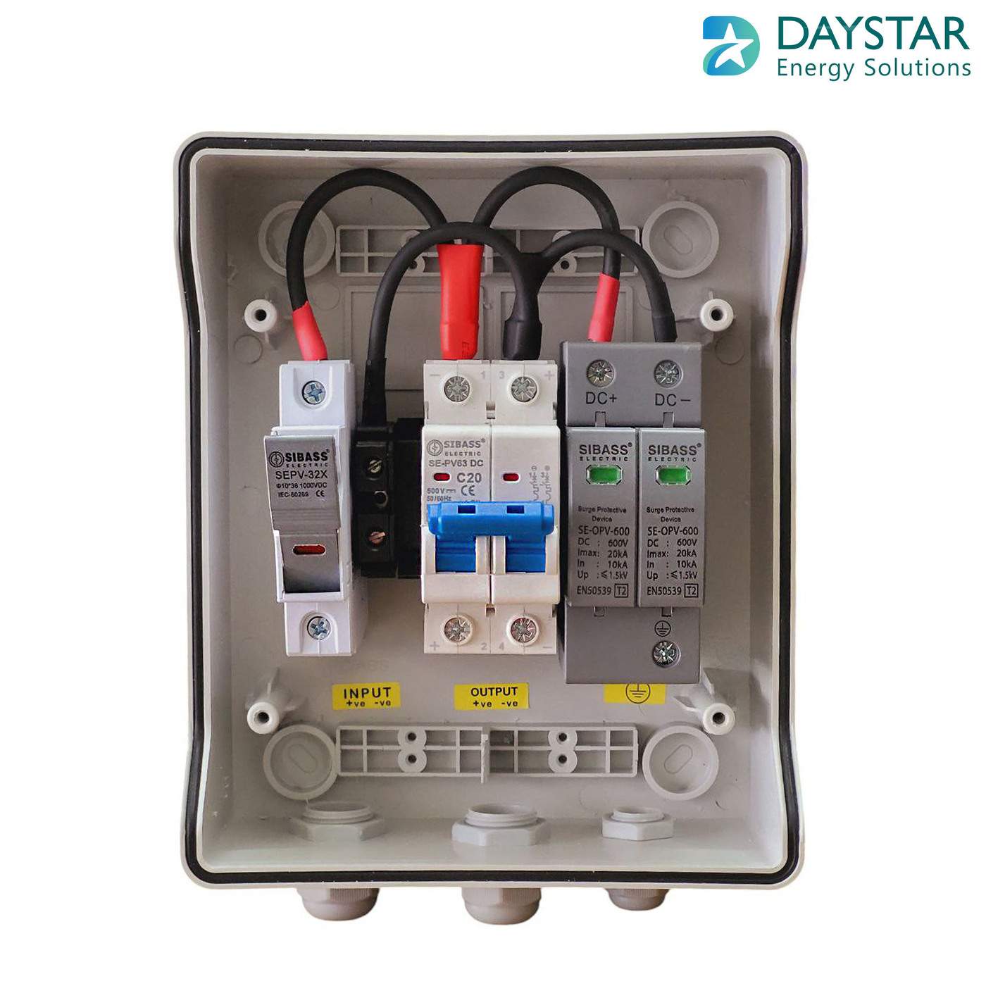 Premium Waterproof IP66 DCDB with 20A DC Fuse, SPD 600V & 20A MCB for ...