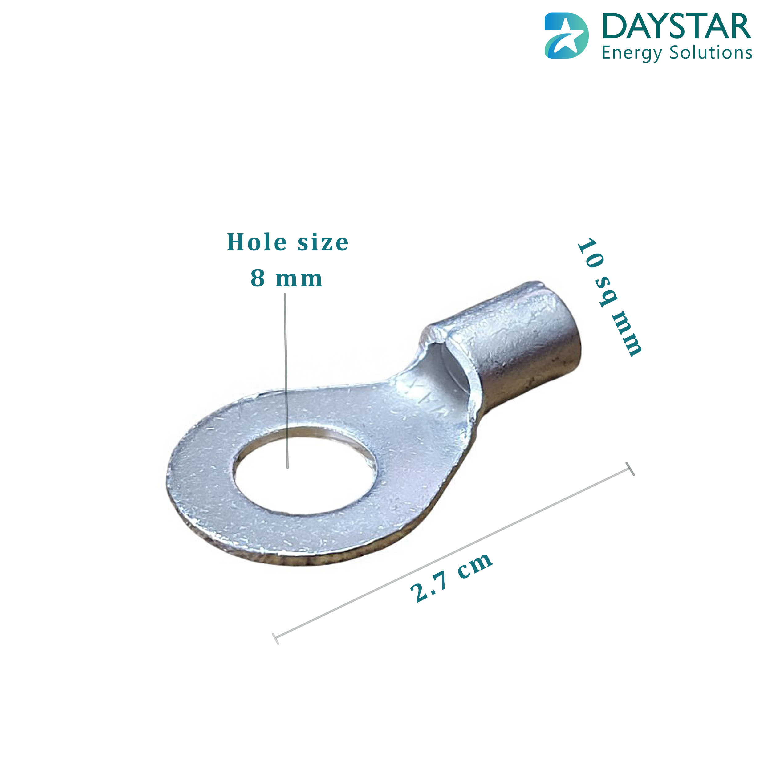 10 sq.mm Ring Type Copper Cable Lugs - 1 Nos | HR-7121