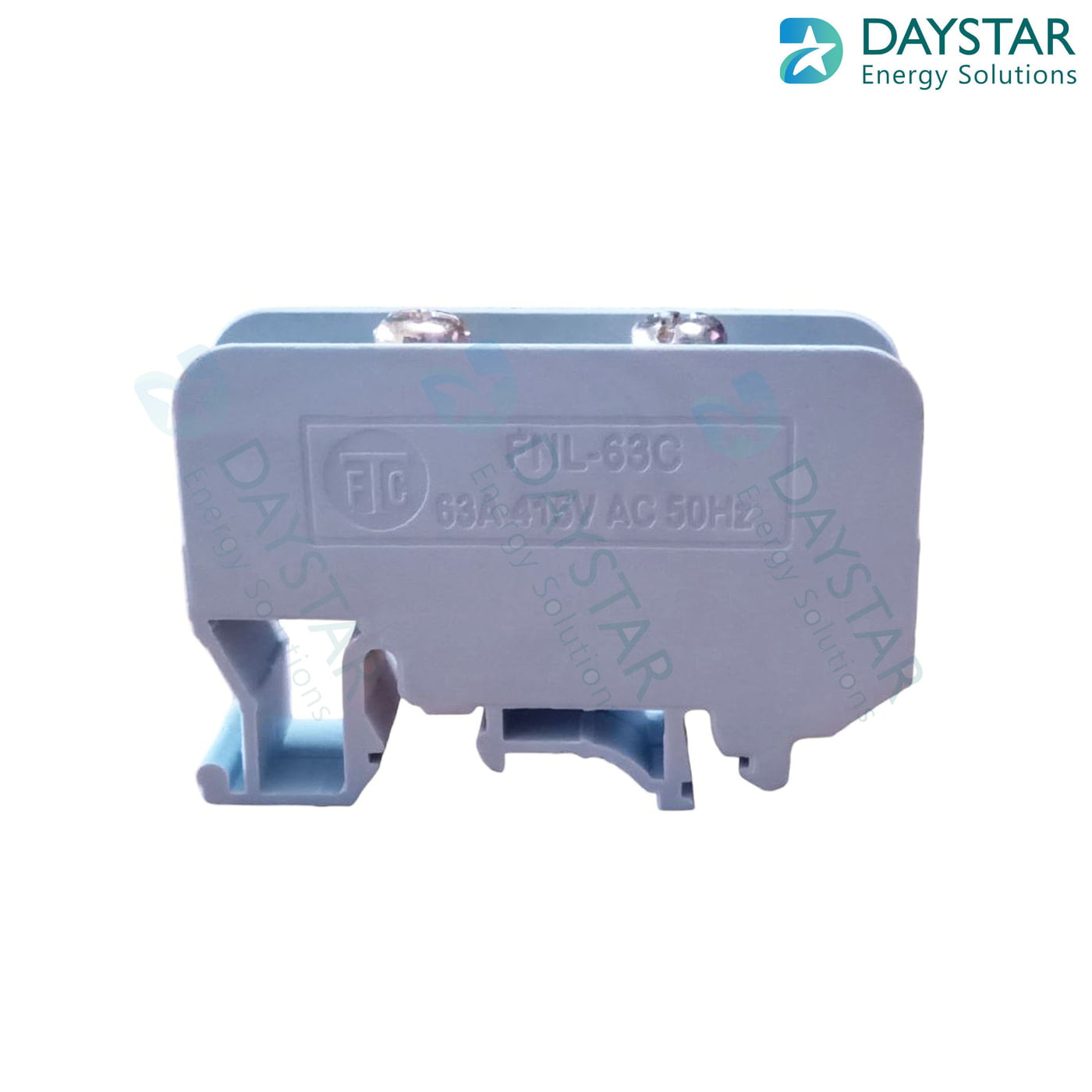 63 Amp Heavy Duty Neutral Link Channel Mounting Grey | FNL-63C