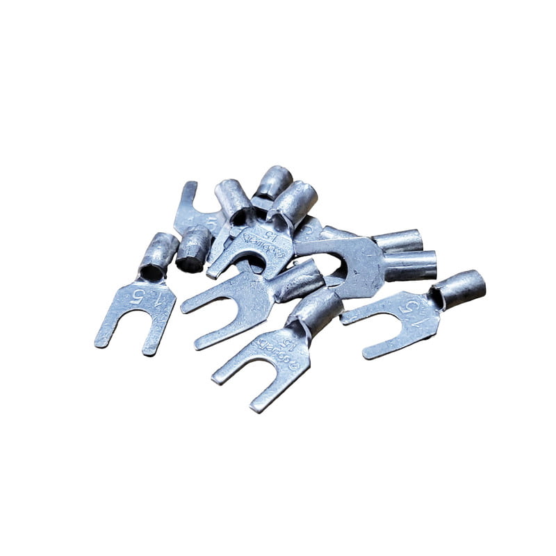 1.5 sq.mm Cable Connector Lug Non Insulated Fork Crimp Terminal - 10 nos