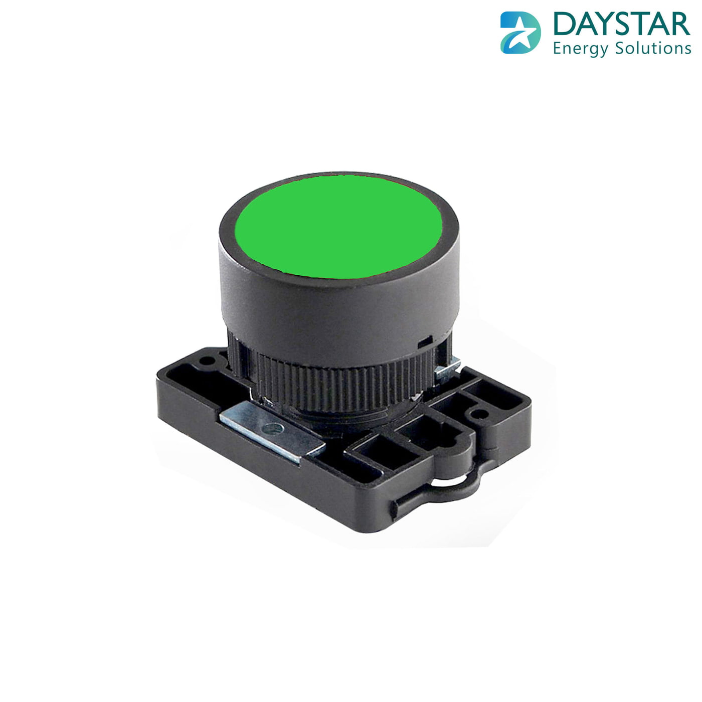 22.5mm Plastic Push Button Green
