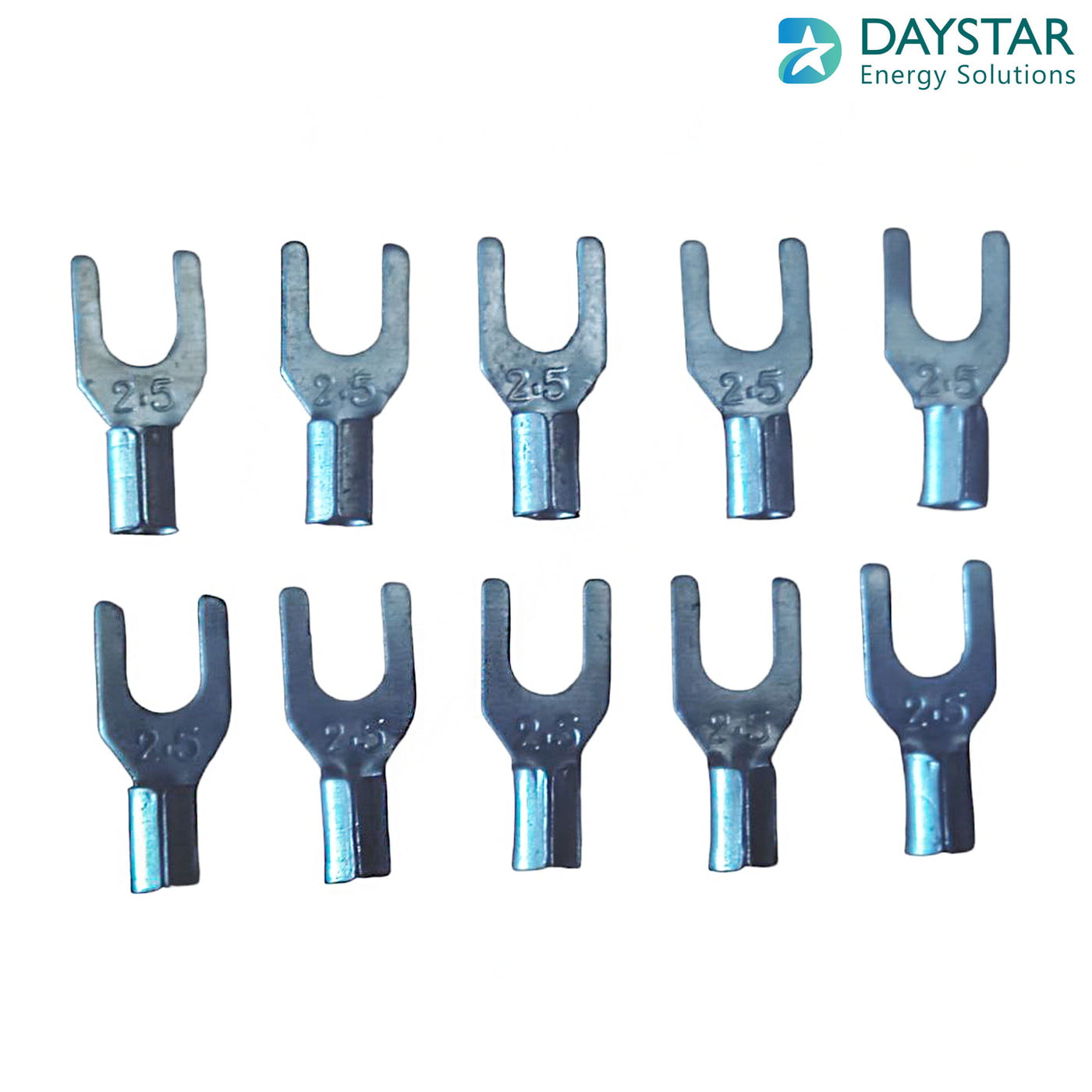 2.5 sq mm Cable Connector Lug Non Insulated Fork Crimp Terminal- 10 nos