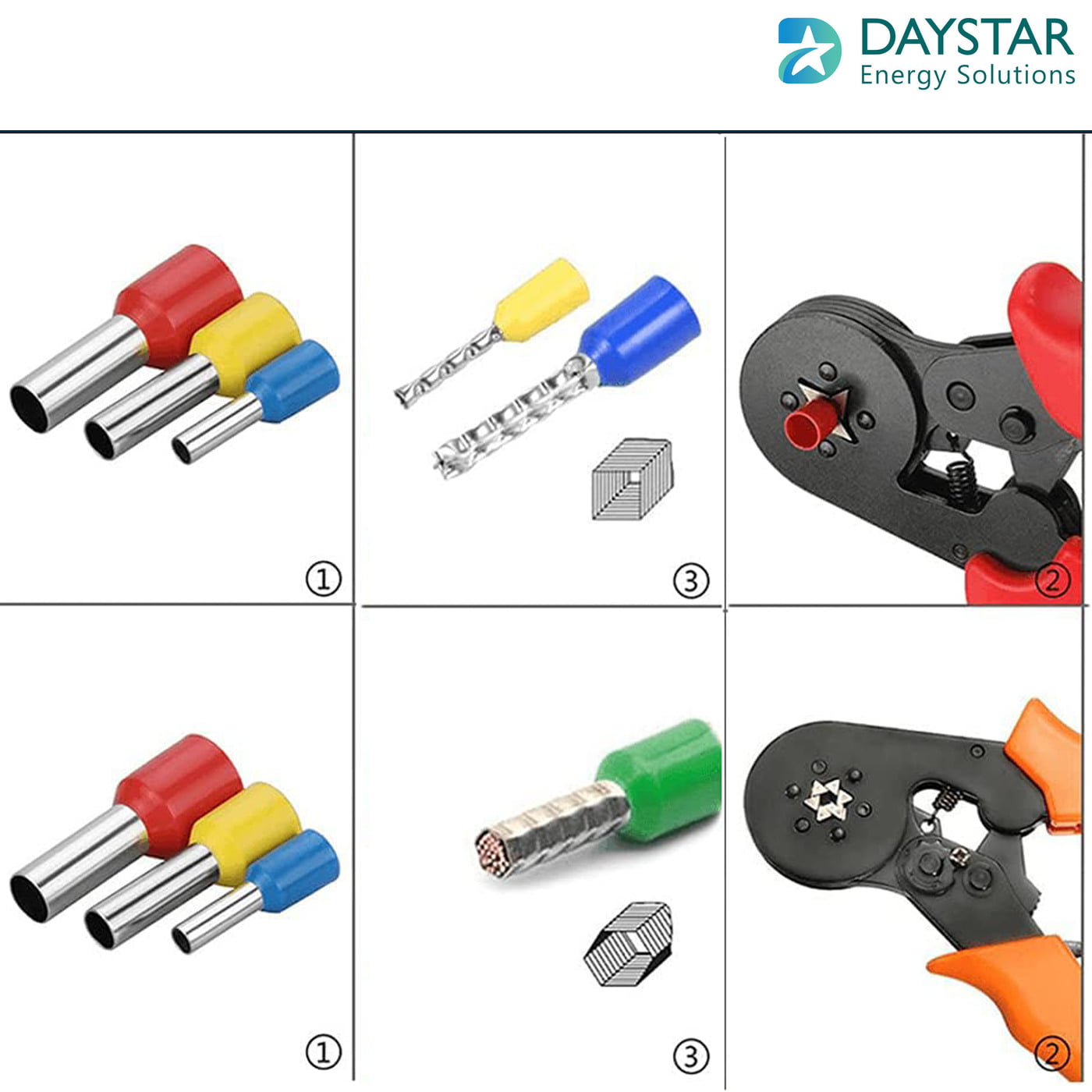 10 sq.mm Ferrule Copper Crimp Connector – Insulated Cord Pin End ...