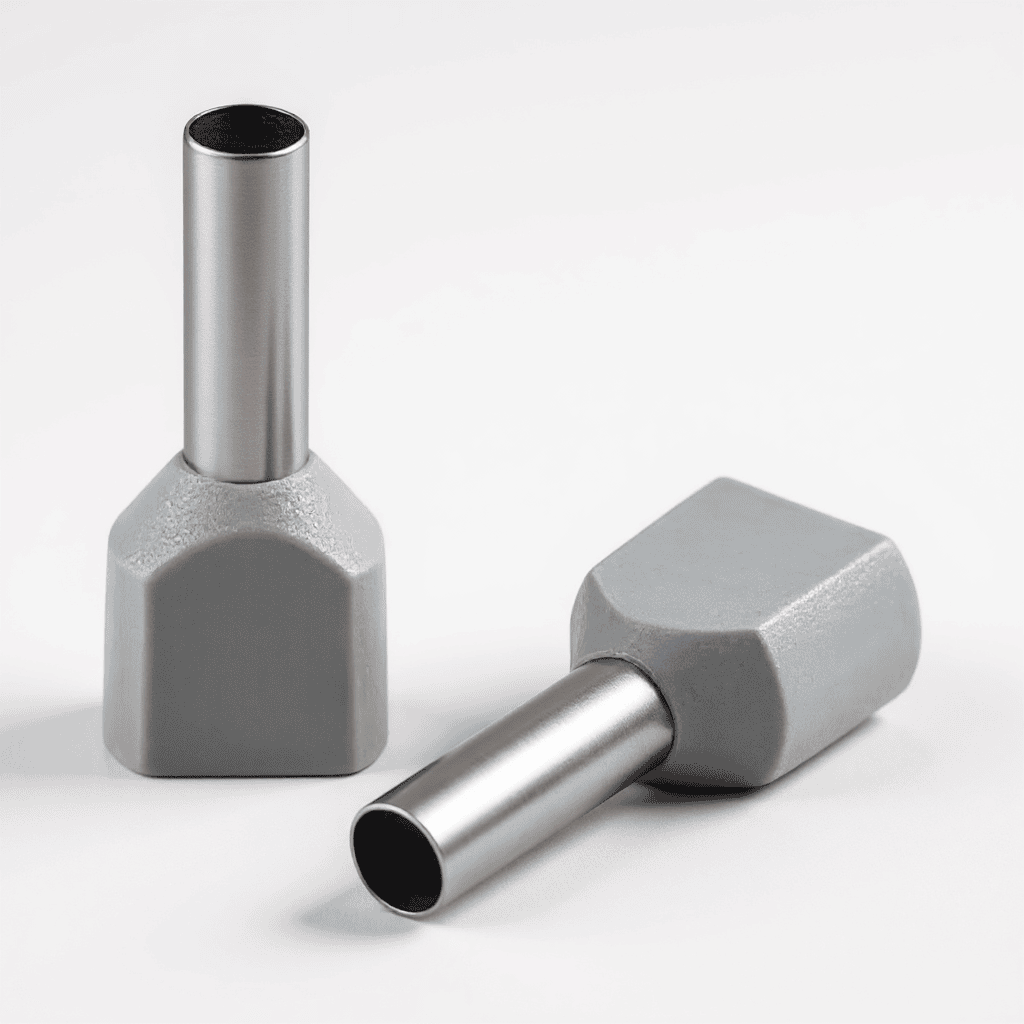 2.5 sq.mm Twin Insulated Ferrule (Grey) | HTSFI-2510