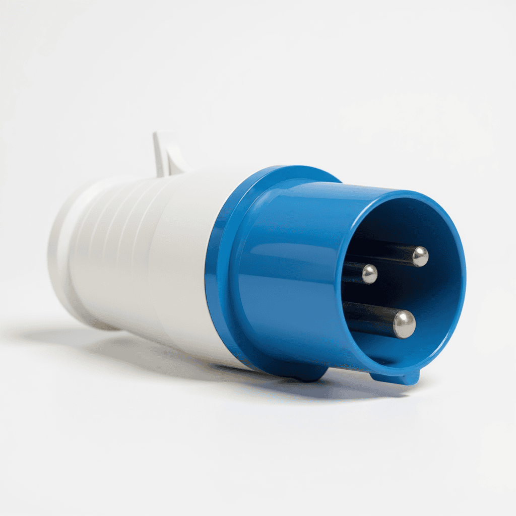 16A Industrial Straight Plug - 3 Pin