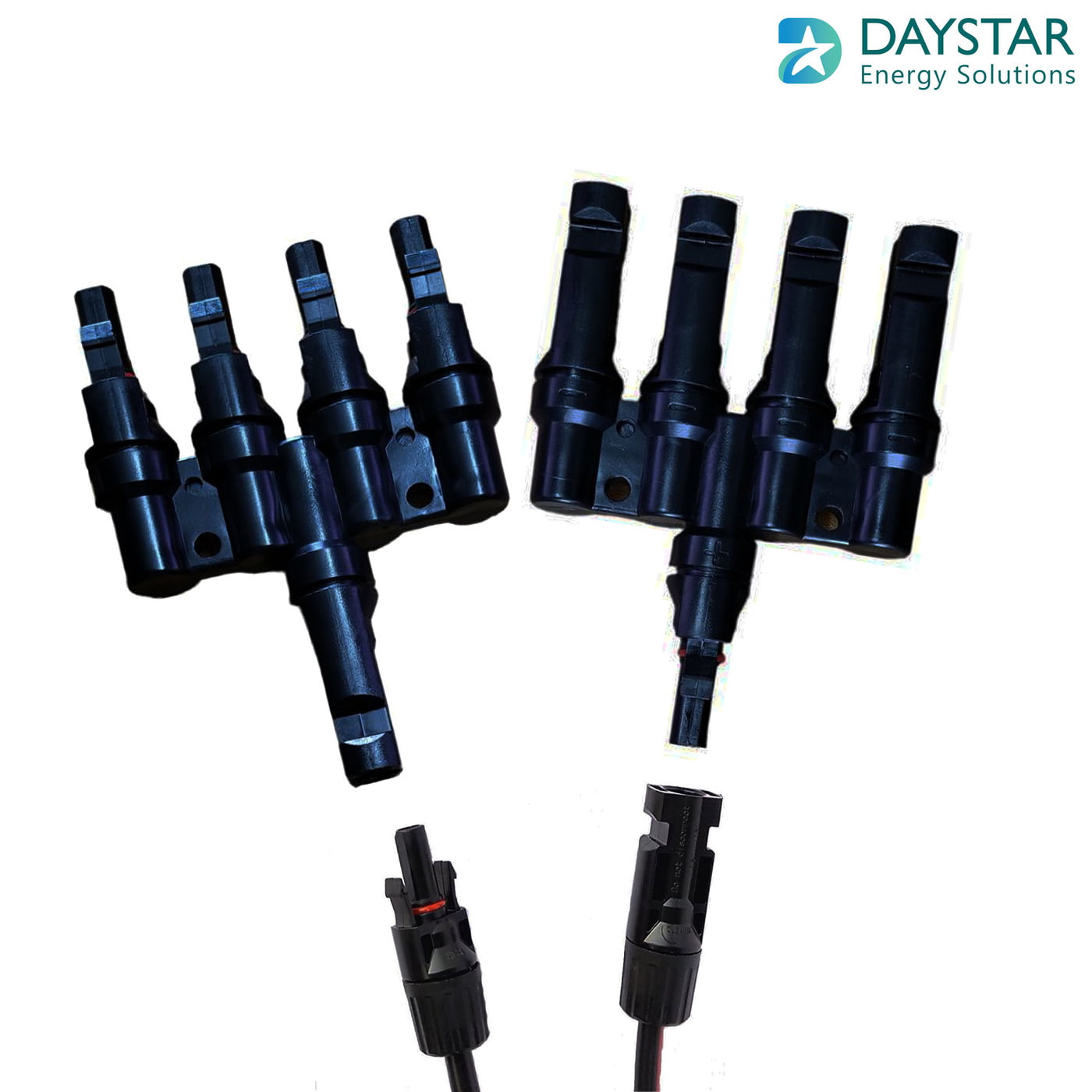 MC4 Branch 4 in 1 T4 Connector with Solar MC4 Connector (1+1 Pair)